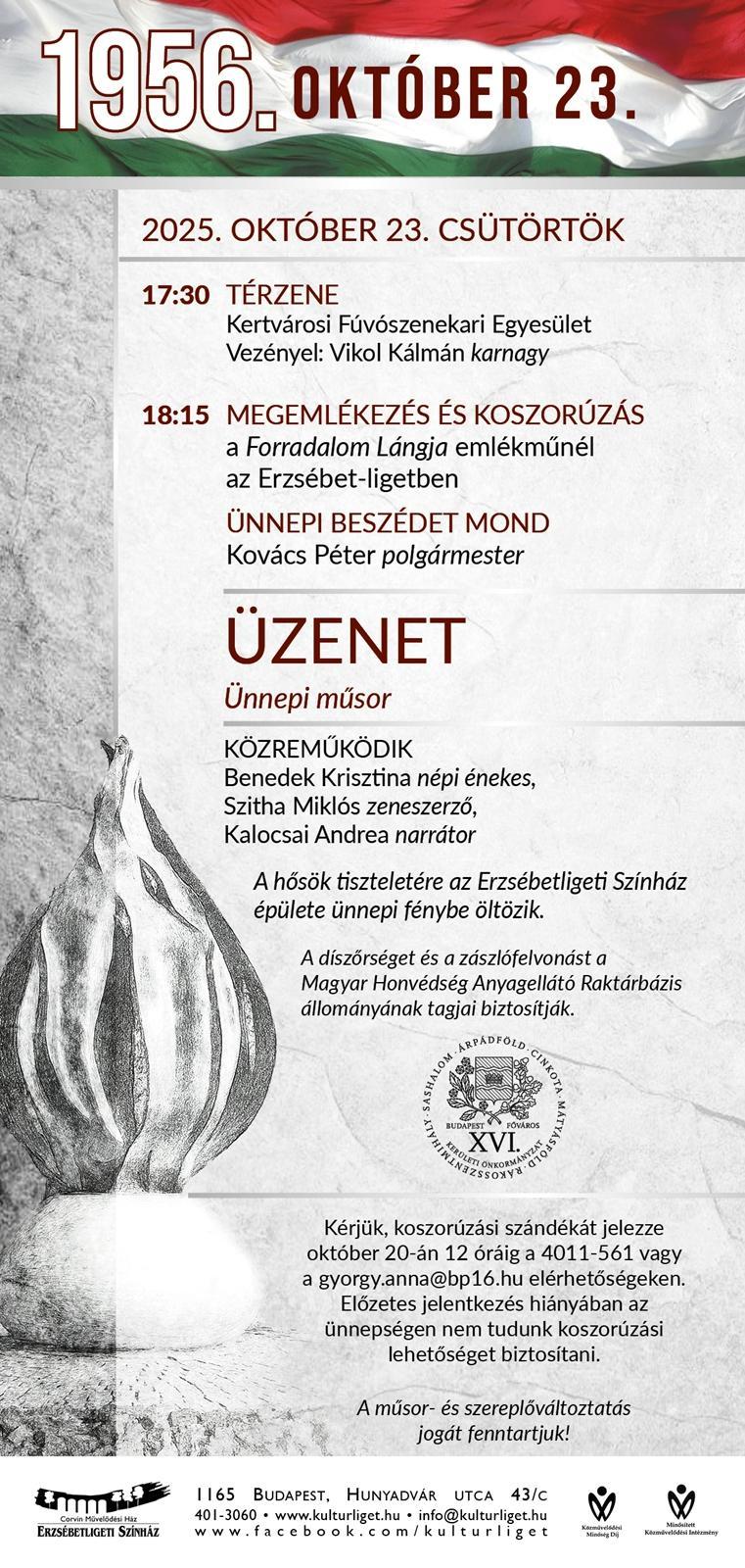 Október 23. - A szabadság napja | Fejlődő Kertváros